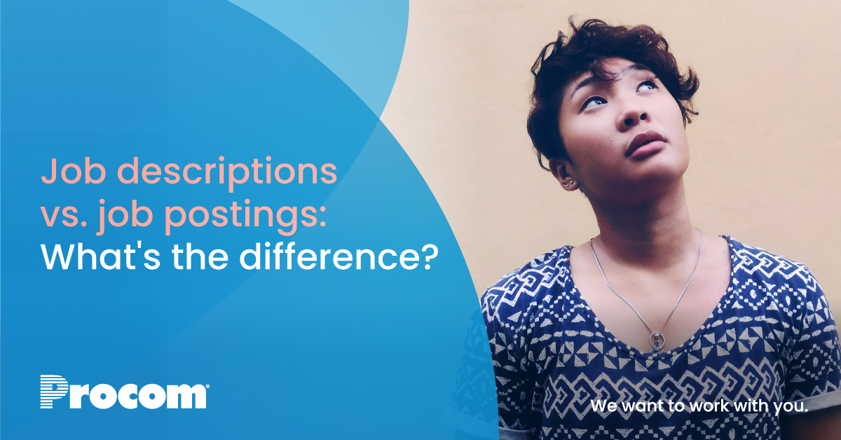 Job descriptions vs. job postings: What's the difference? - Procom